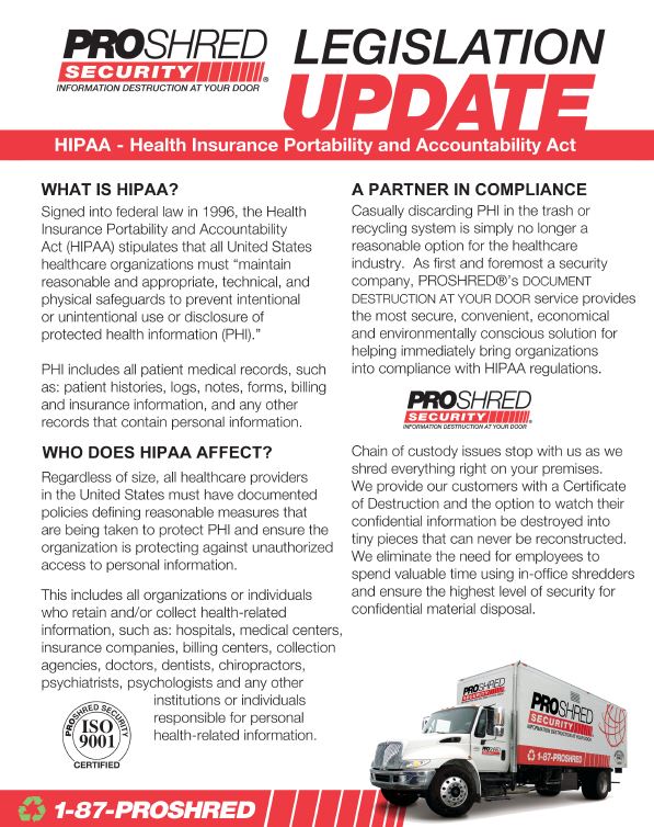 Company Brochures | PROSHRED® Security